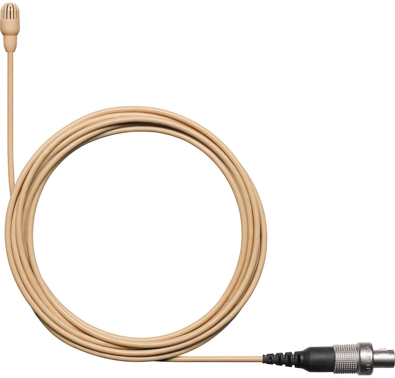 Shure Tl47t O Lemo Twinplex Subminiature Omnidirectional Lavalier Microphone With Lemo3 Plug Tan