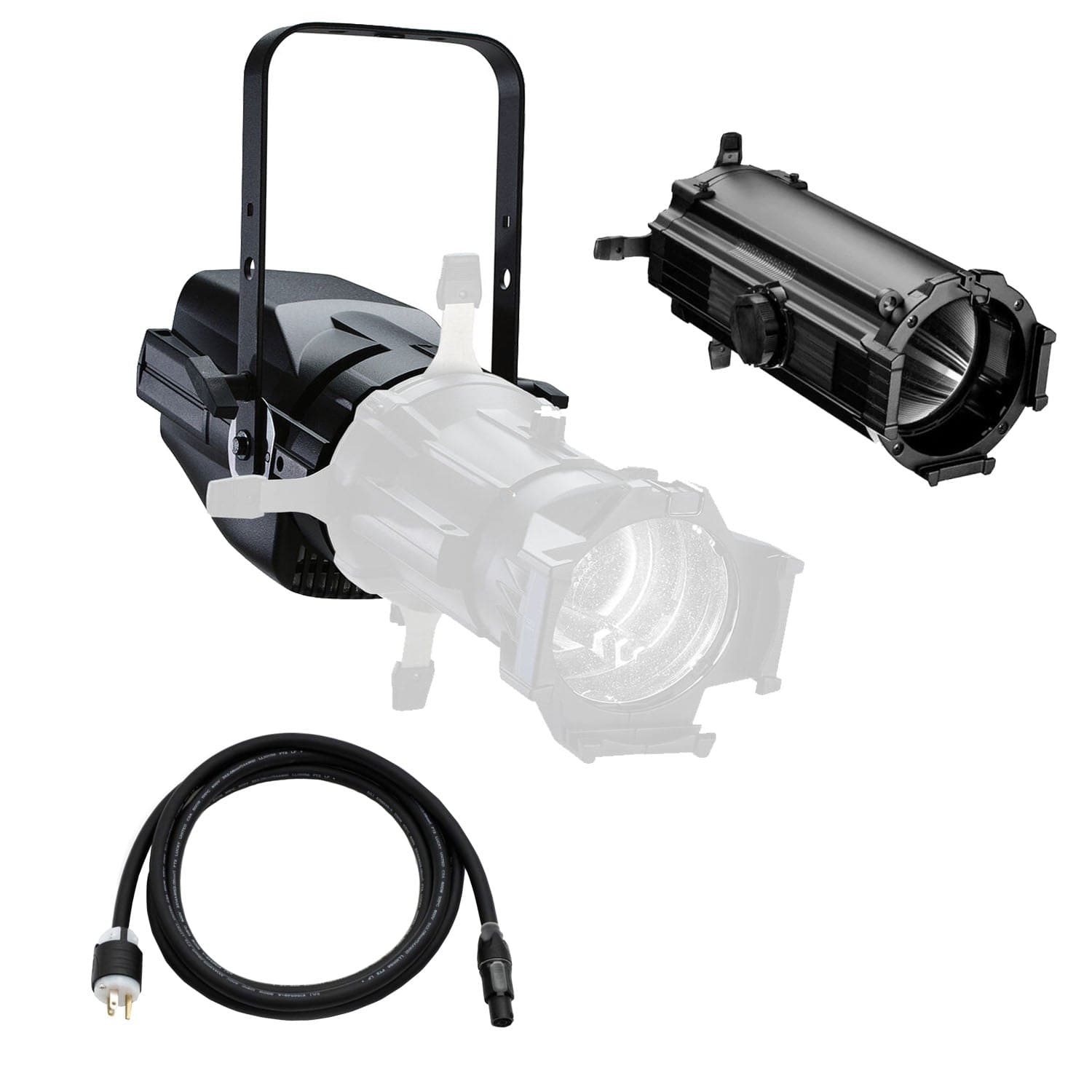 ETC ColorSource Spot V, Light Engine, with Multiverse, 15-to-30 Degree Zoom Lens Tube - Black