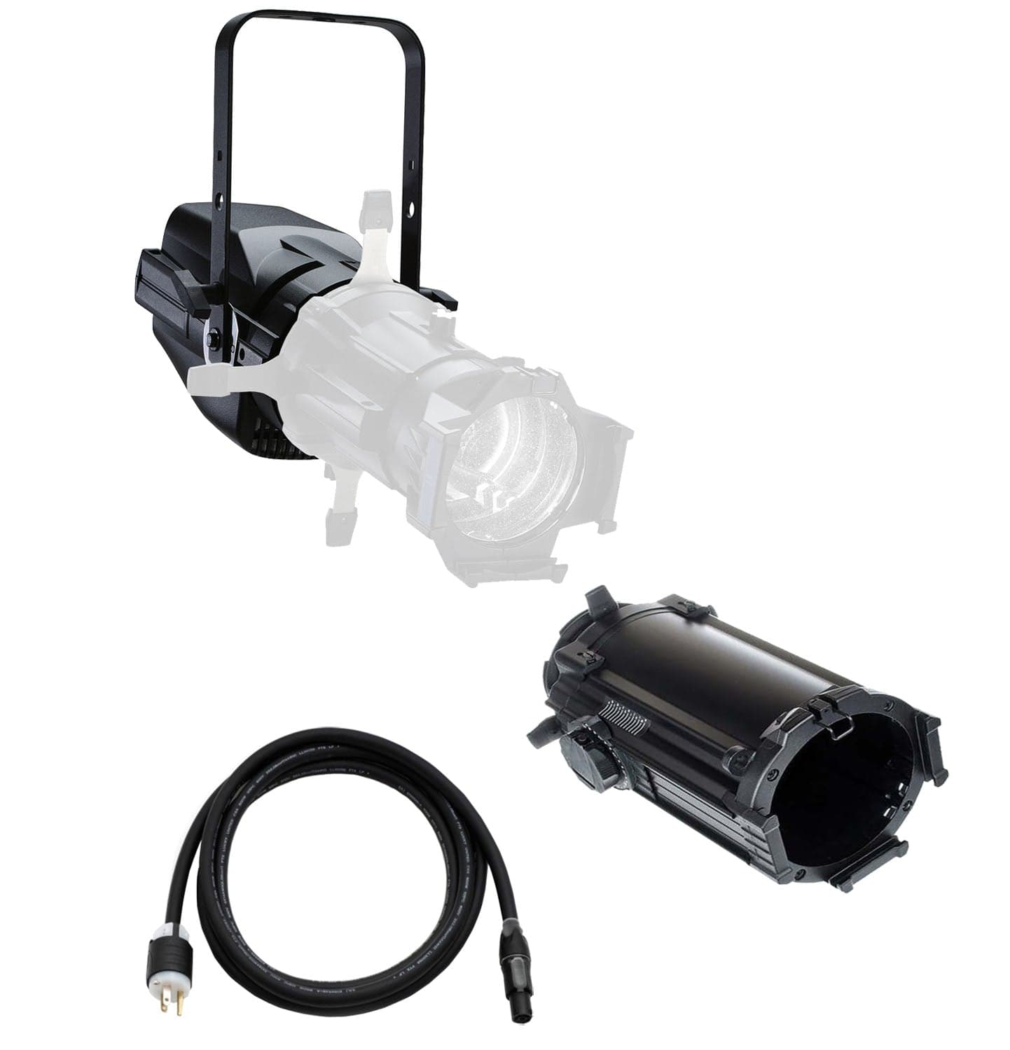 ETC ColorSource Spot V, Light Engine, with Multiverse, 25-to-50 Degree Zoom Lens Tube - Black