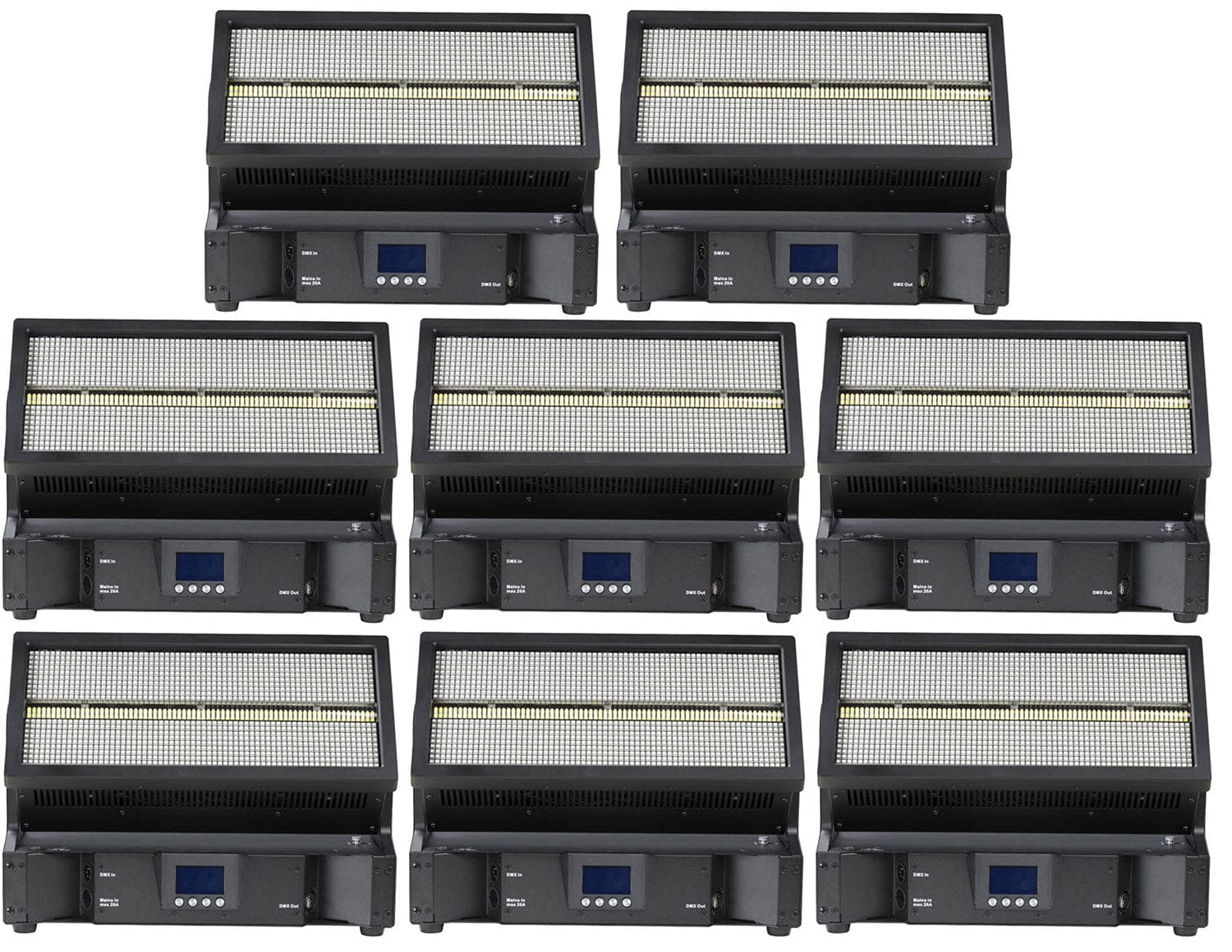 German Lighting Products GLPJDC1STROBE 1200-Watt RGB with Linear Cool ...