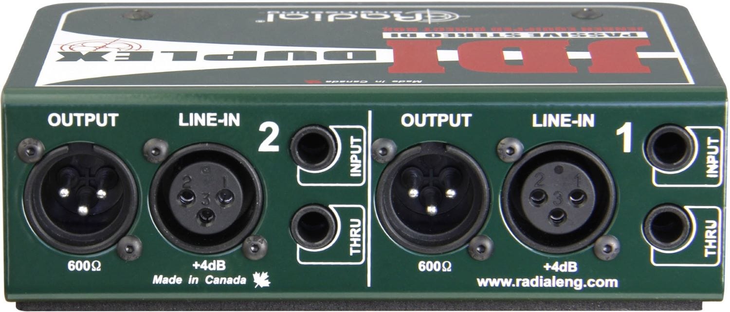 Radial JDI Duplex Passive Stereo Direct Box