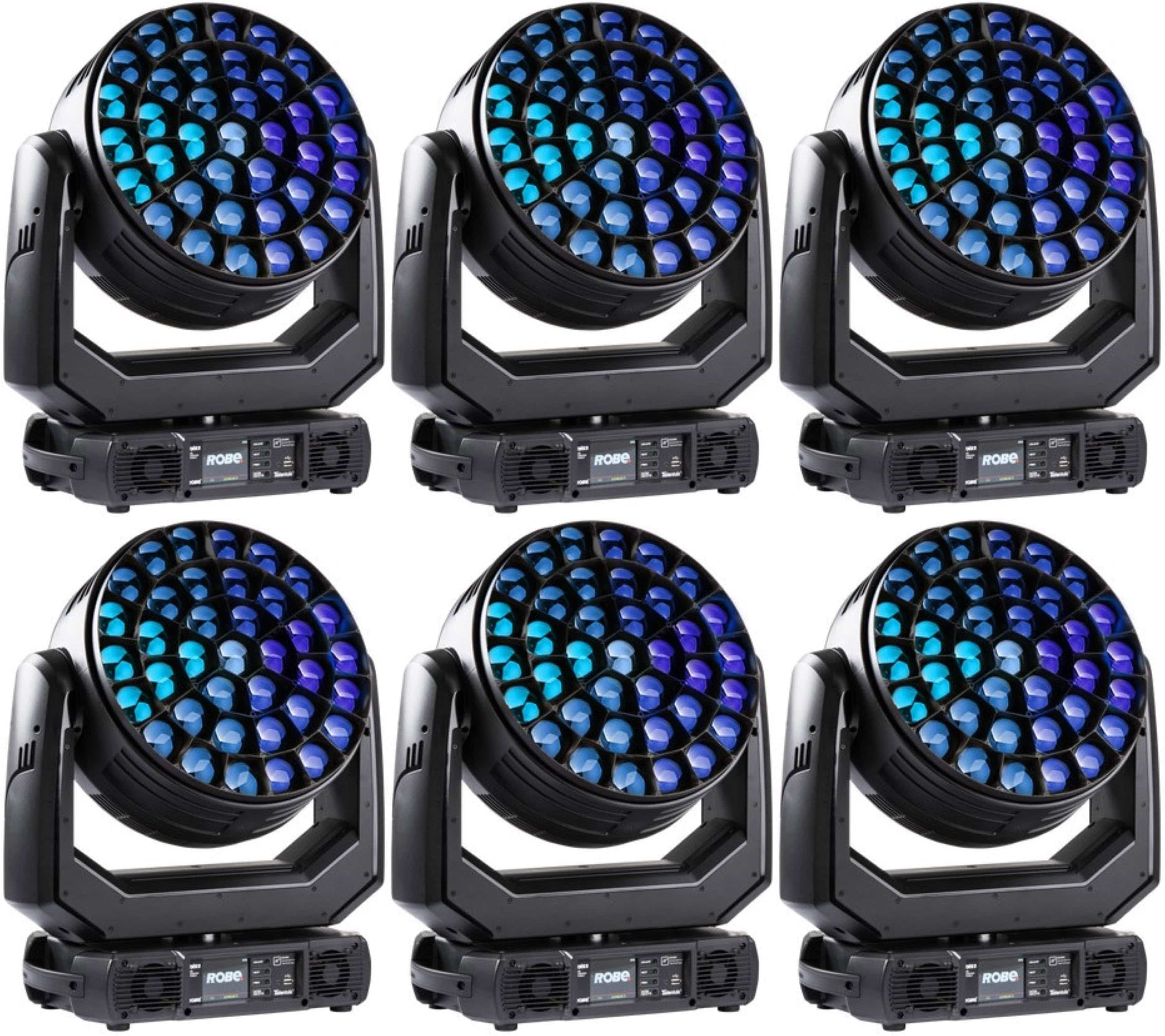 Robe Tarrantula RGBW LED Wash Moving Light 6-Pack Bundle