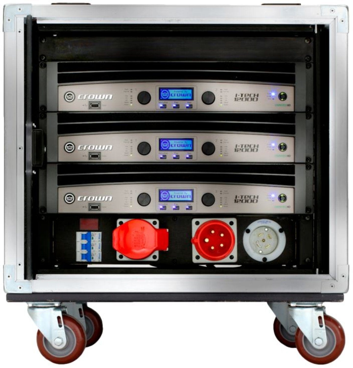 Crown VRACK12KFX Rack for 3x I-Tech 12000HD - Complete with Amplifiers