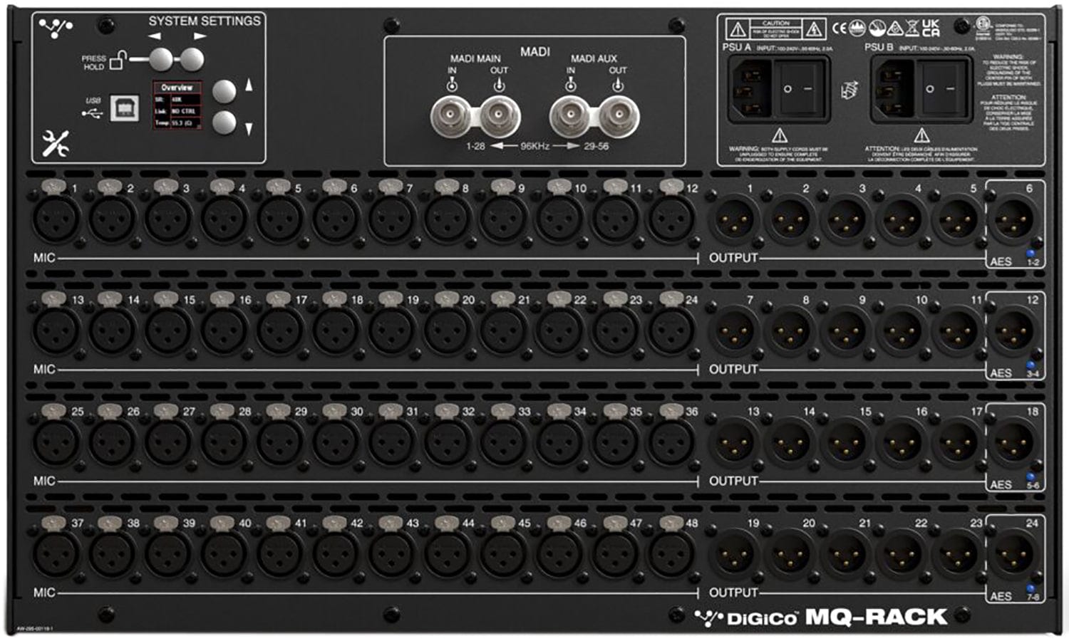 DiGiCo MQ MADI Rack - MADI only | Solotech