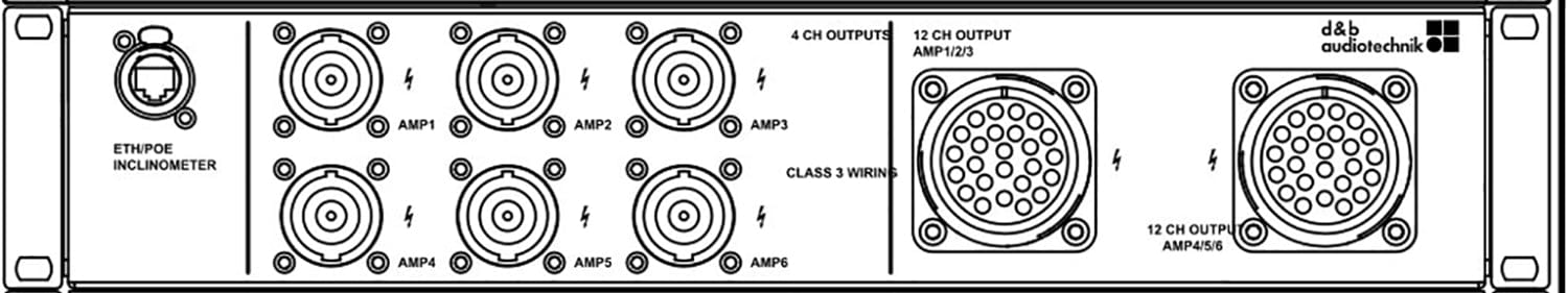 D&B Audiotechnik Z5578.000 DX Loudspeaker Connector Panel with 2x LKA25 ...