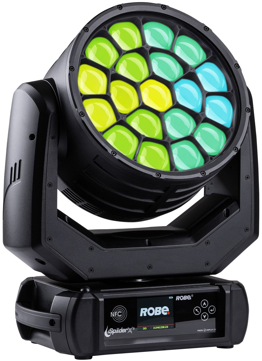 Robe iSpiiderX 1x 60W RGBW and 18x 40W RGBW LED multichips – Solotech