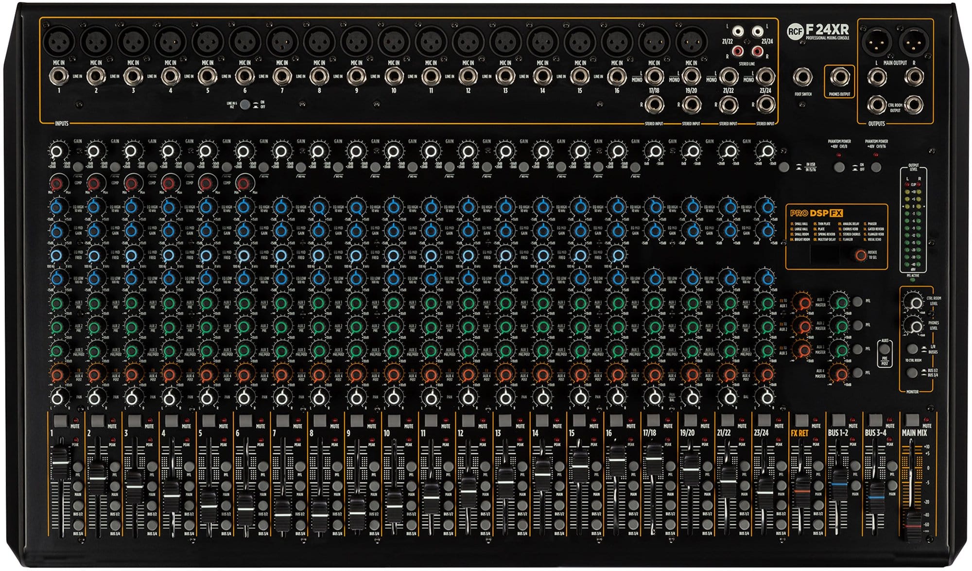 RCF F24-XR 24 Channel Mixer with FX and Recording