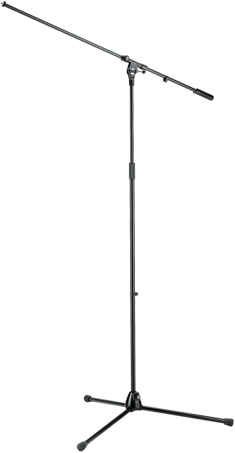 K&M Stands 21021 Overhead Boom Mic Stand Black