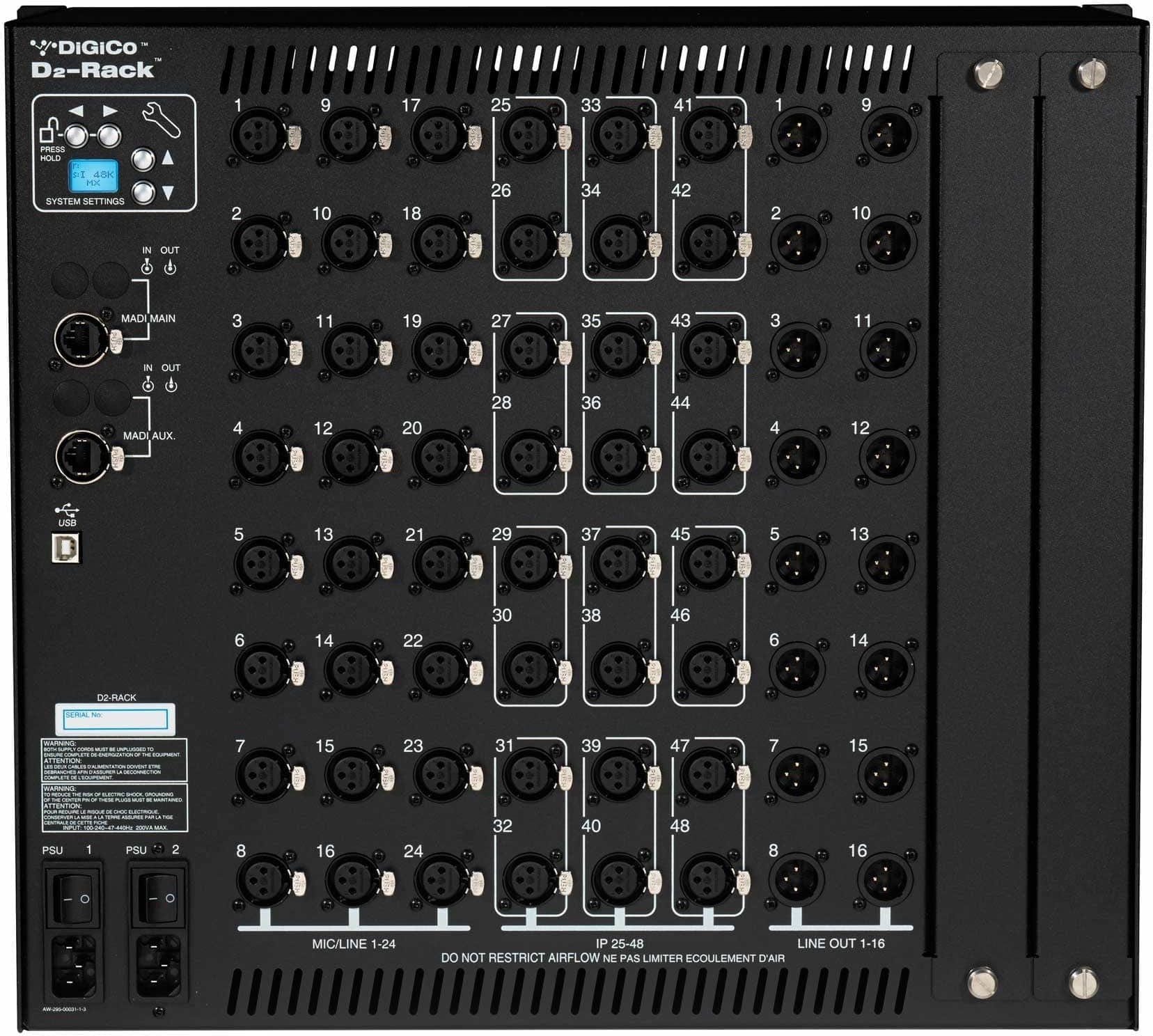 DiGiCo X-S21-D2C-C-RP S21 D2 Rack Pack with 1x MADI-DMI-C Expansion ...