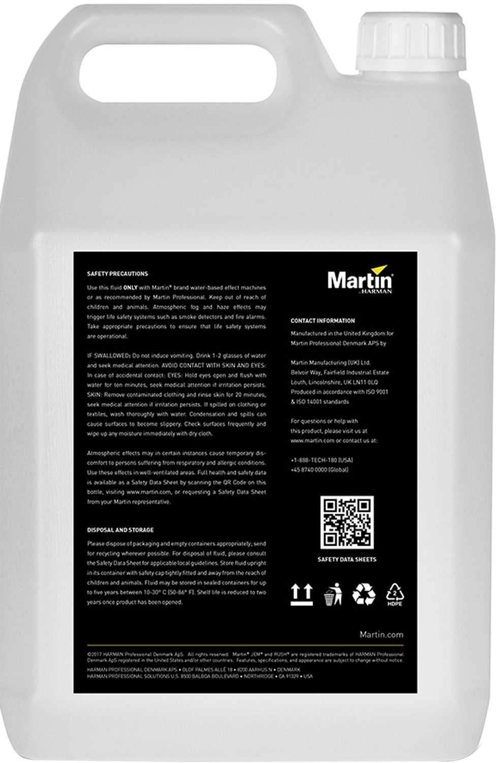 Martin JEM Pro-Fog Fluid High Density 5L – Solotech