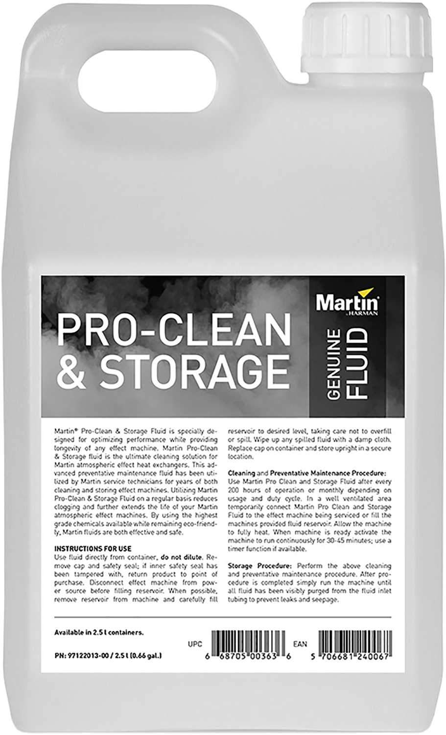 Martin Pro-Clean and Storage Fluid 2.5L
