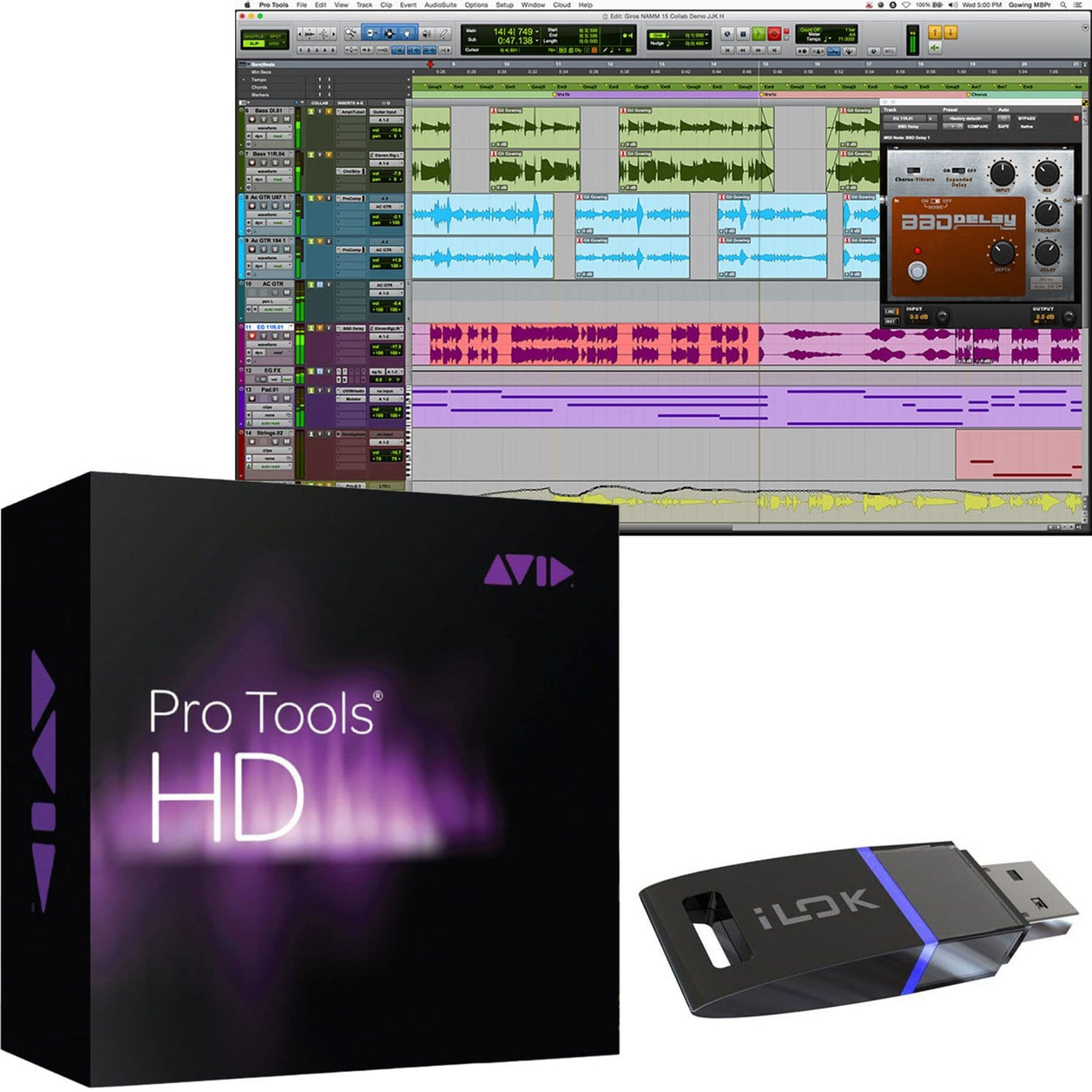 Avid Pro Tools HD Perpetual Software License with iLok – Solotech