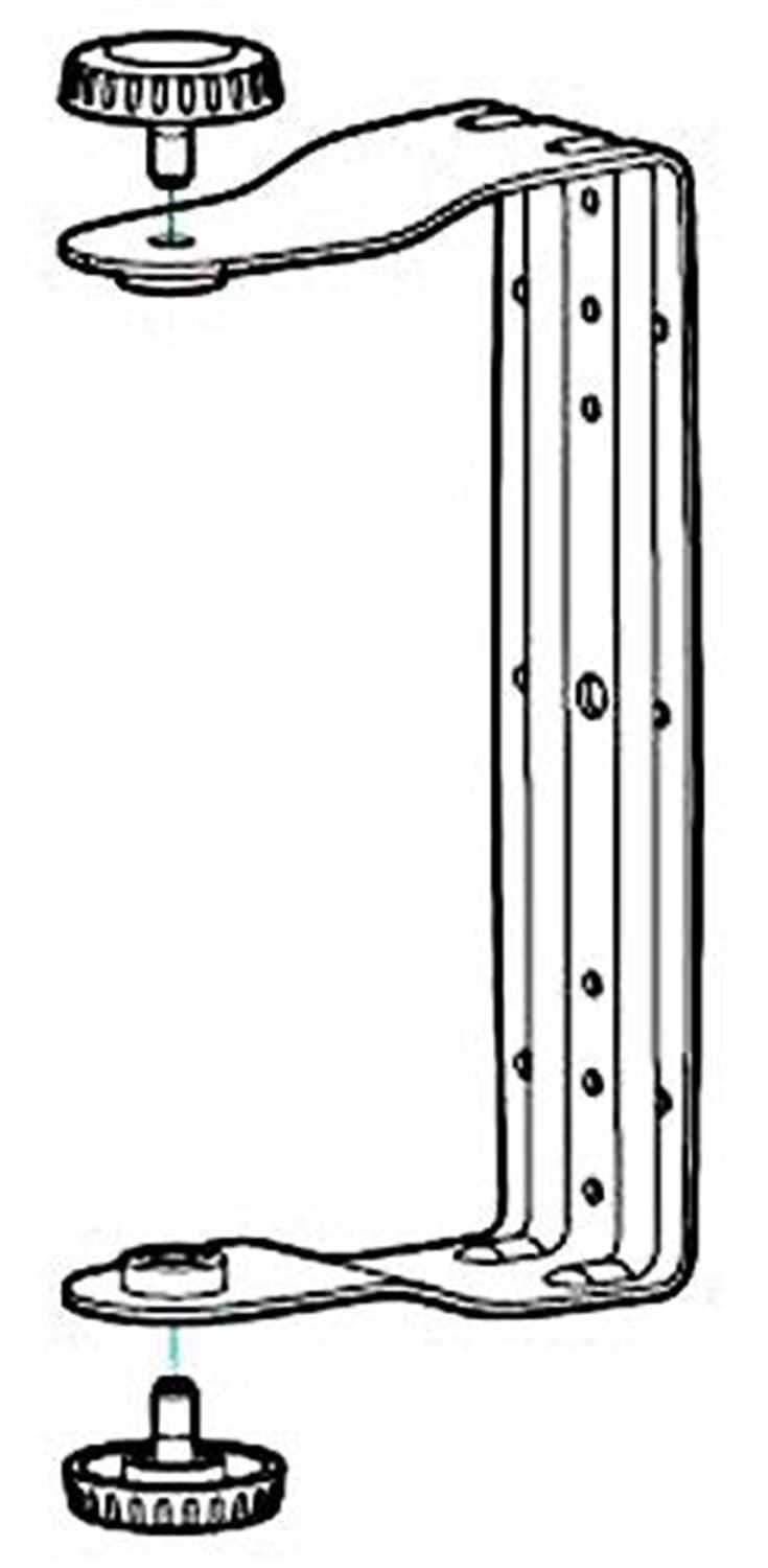 QSC AD-YM5-BK Yoke Mount Pair Black