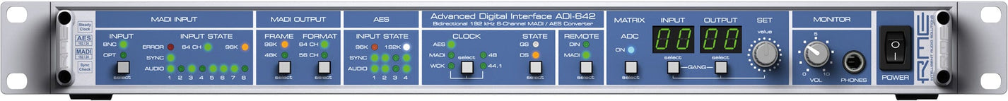 RME ADI642 24-Bit 192 Kilohertz 2x8-Channel MADI to AES/EBU Converter