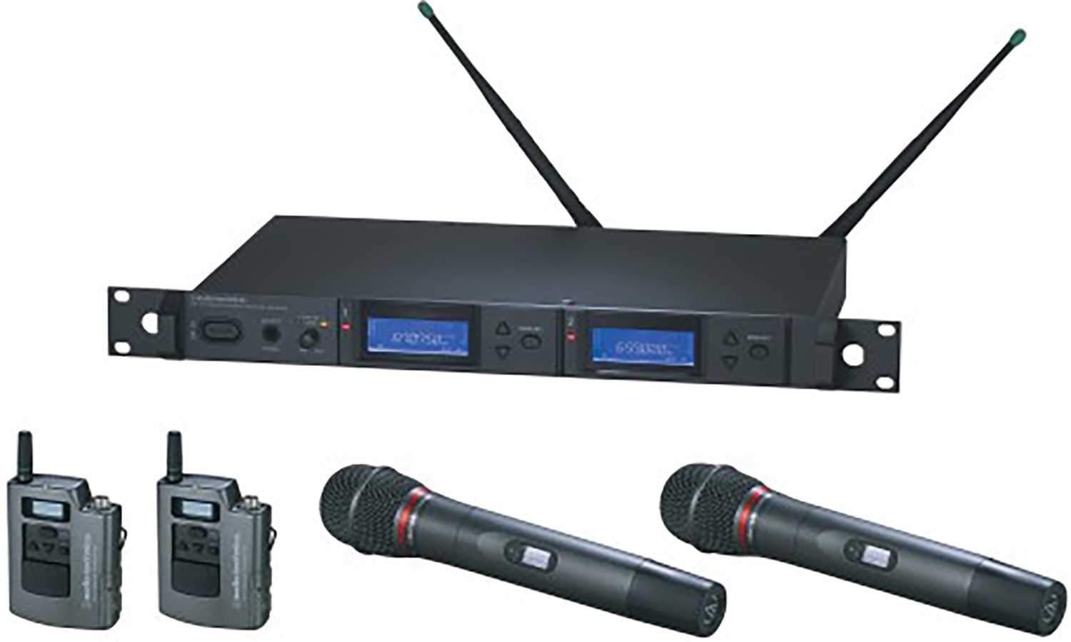 Audio Technica AEW-5416a Dual Wireless Mic System | Solotech
