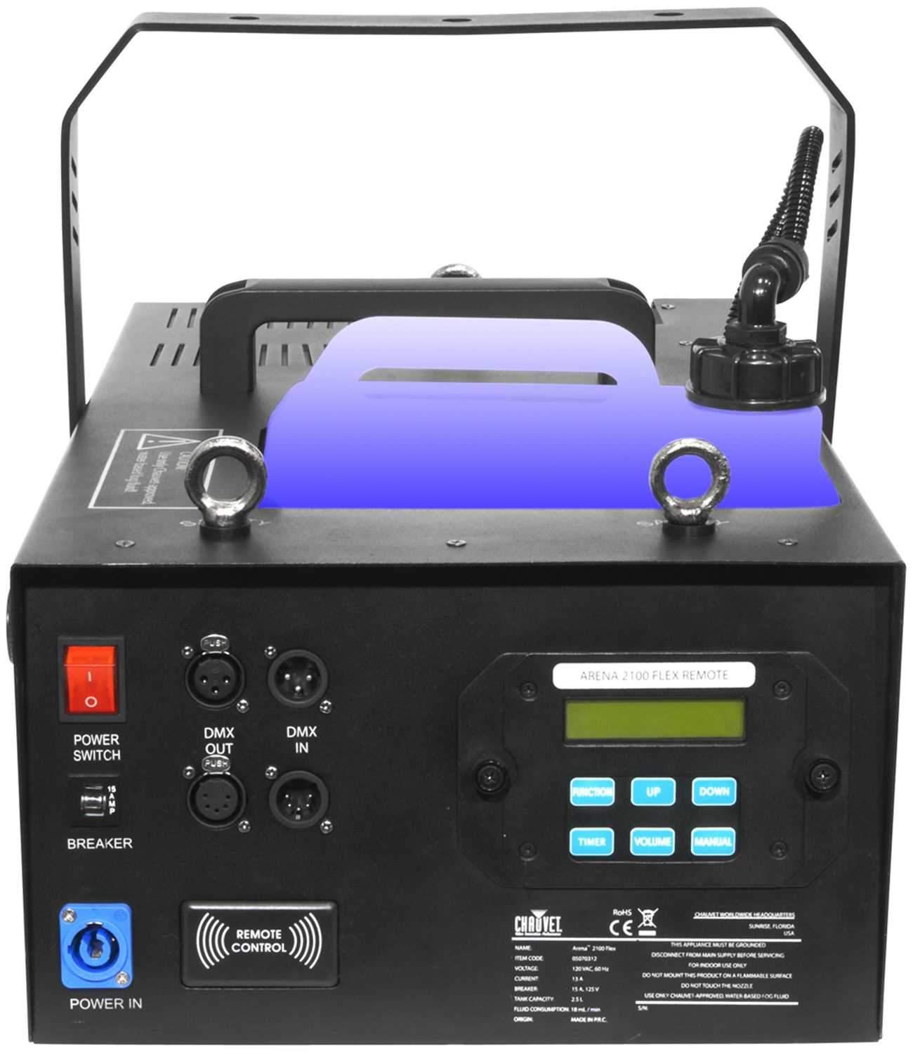 Chauvet Arena 2100 Flex DMX Controller Fog Machine