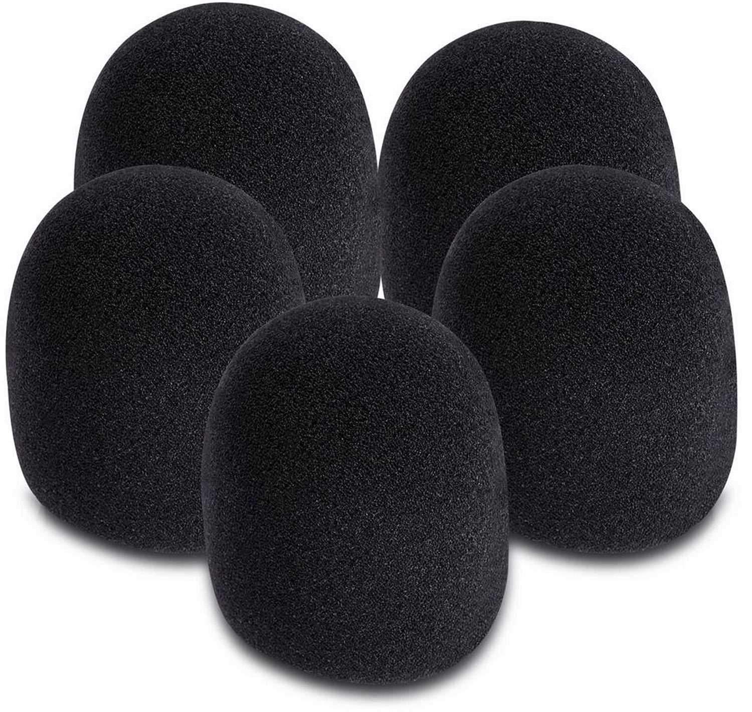 On-Stage Black Microphone Windscreen 5 Pack