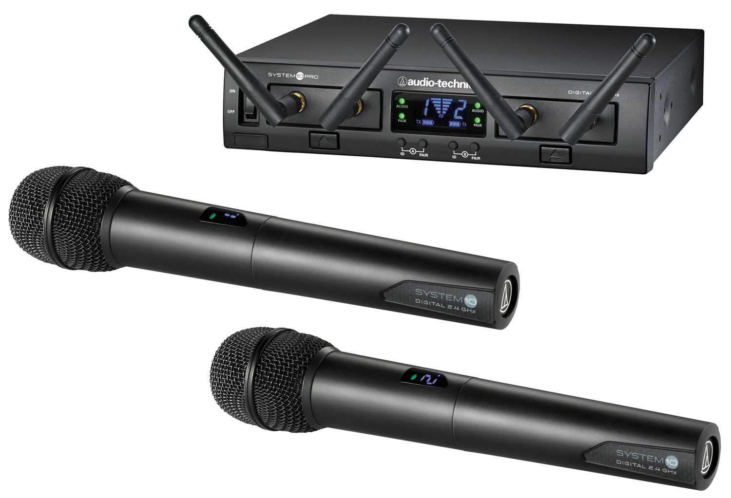Audio-Technica ATW-1322 System 10 PRO Wireless Dual Handheld Microphone ...