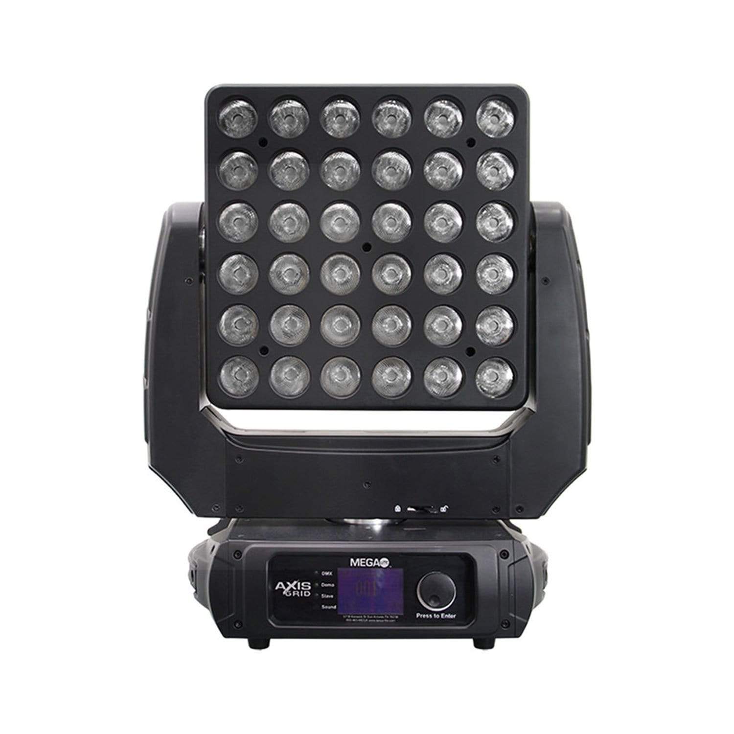 Mega Lite Axis Grid 36x10-Watt RGBW LED Moving Head