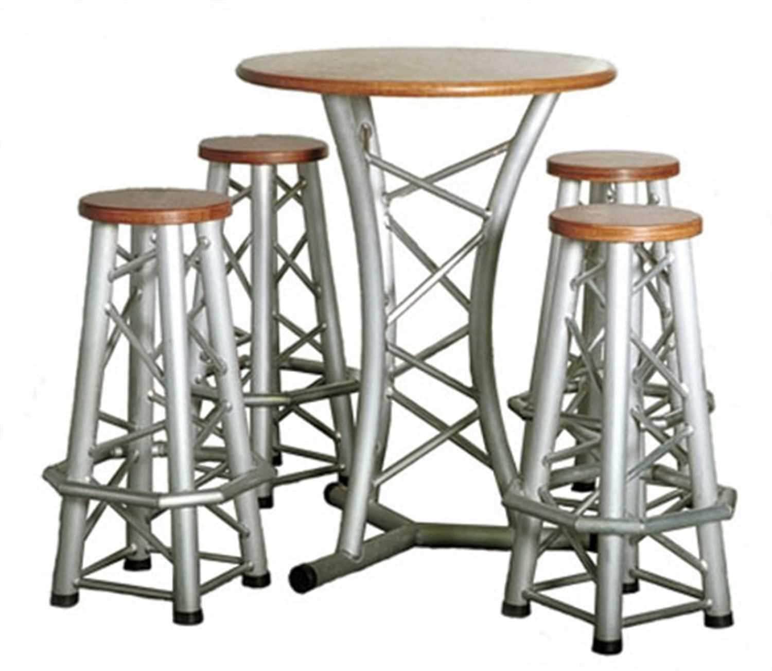 GT Truss Bar Table Set With Extra Stool