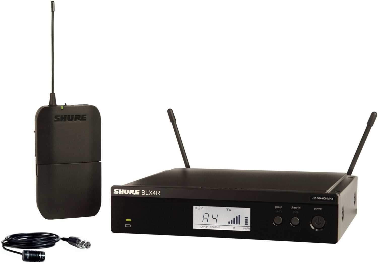 Shure BLX14R/W85 Rack Wireless Lavalier System with WL185