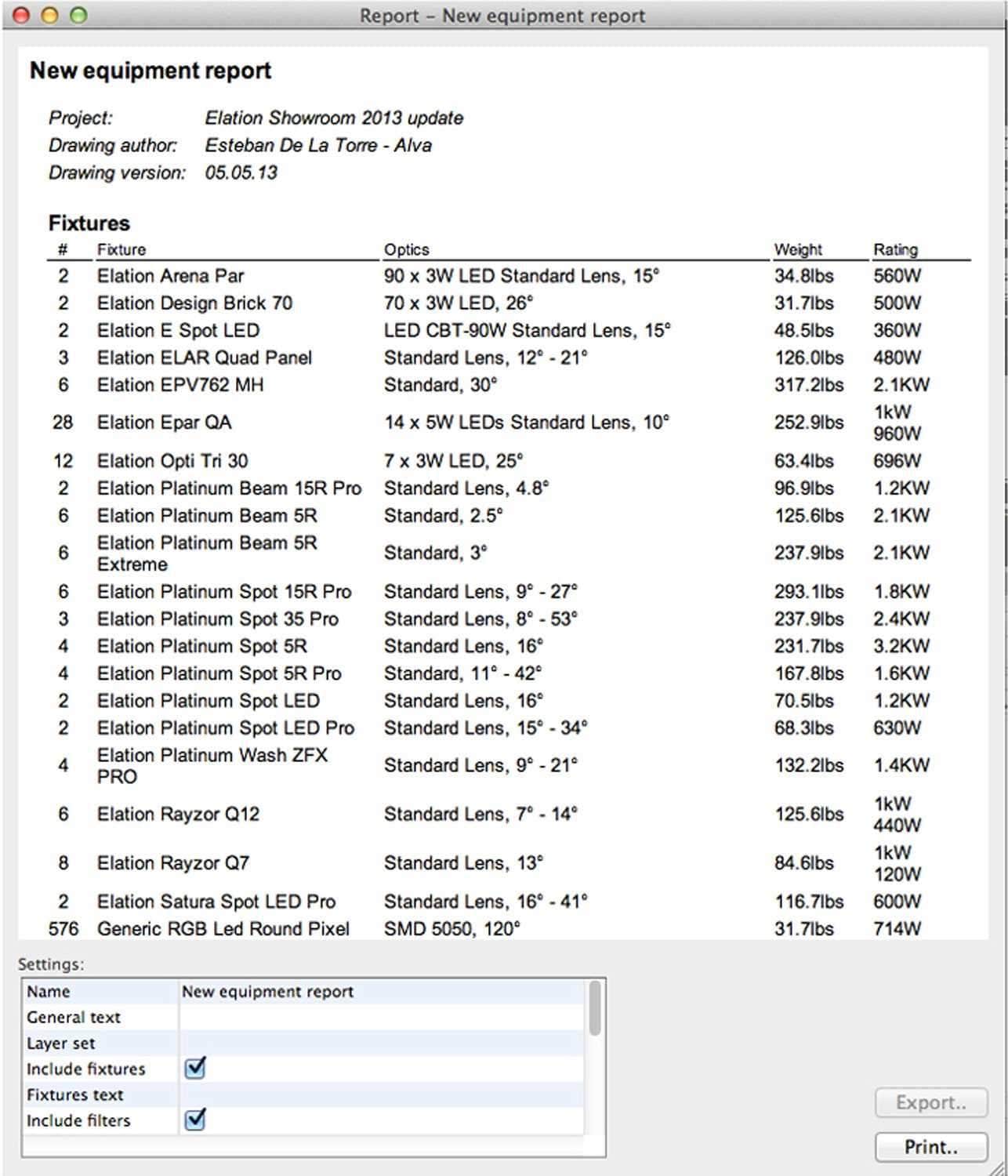 Elation Capture Extended Lighting Design Software