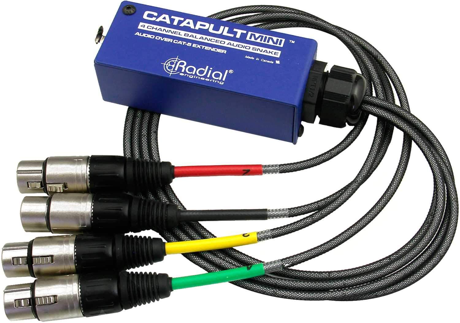 Radial Catapult MINI TRS 4-Channel Cat-5 Breakout Box | Solotech