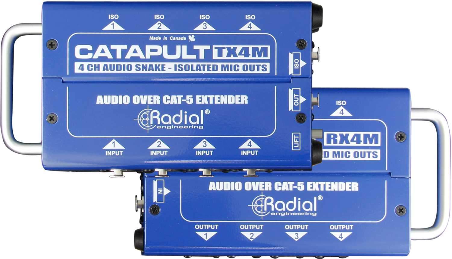 Radial Catapult RX4M 4 Channel Receiver Mic-level – Solotech