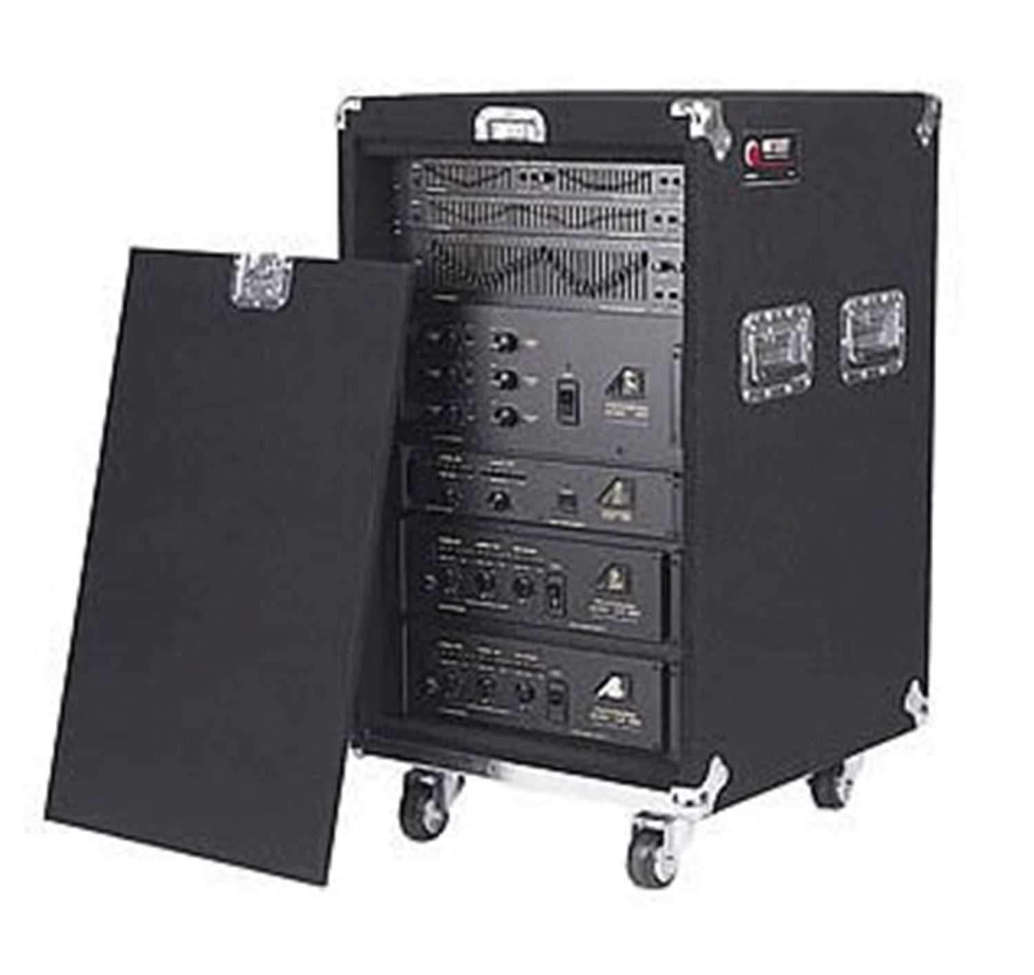 Odyssey CRP16W 16 Space Carpeted Rack Case with Whl | Solotech