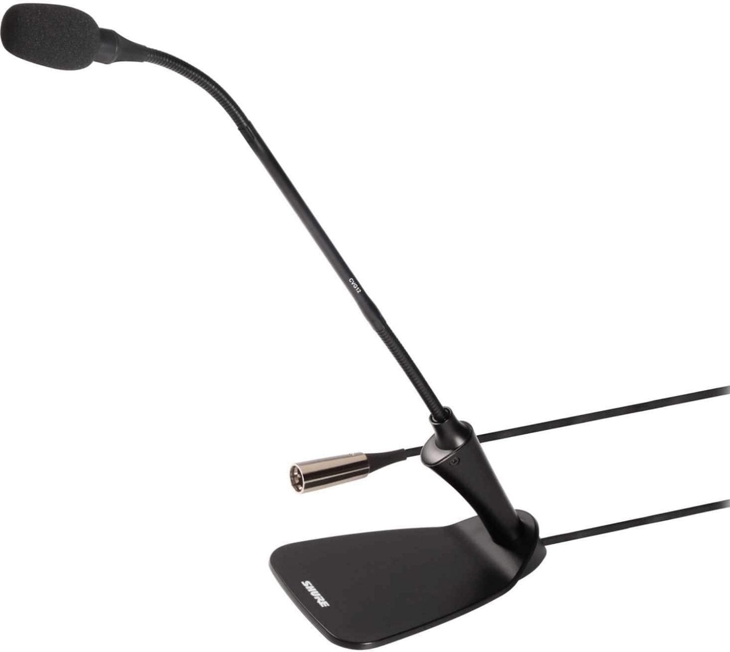 Shure CVG12D-B/C 12-Inch Gooseneck Mic Black with Base