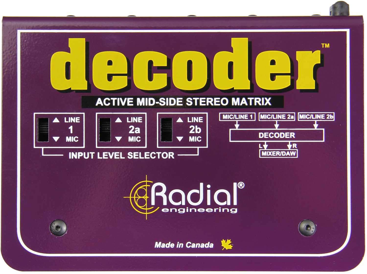 Radial Decoder Mid/Side Sum & Difference Matrix