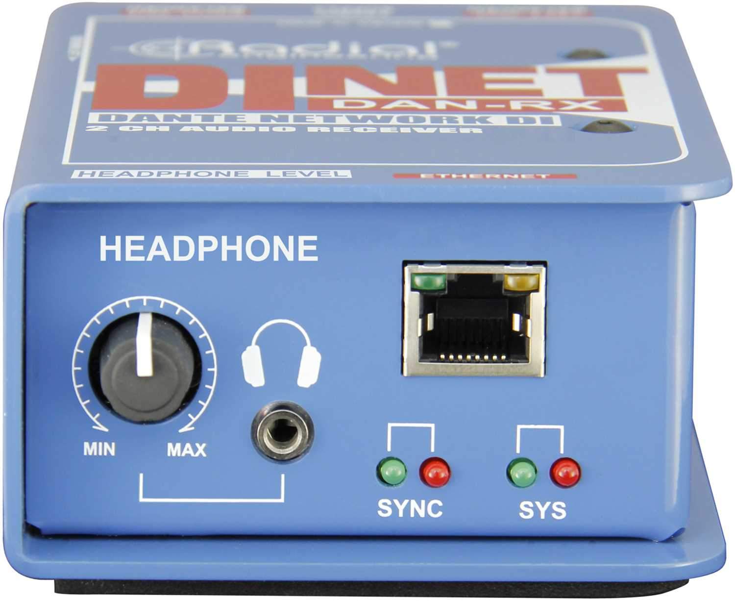 Radial DiNet Dan-RX 2-Channel Dante Audio Receiver