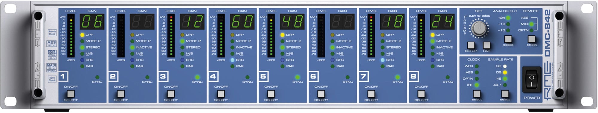 RME DMC842 8-Channel Remote Controllable Digital Microphone Preamp ...