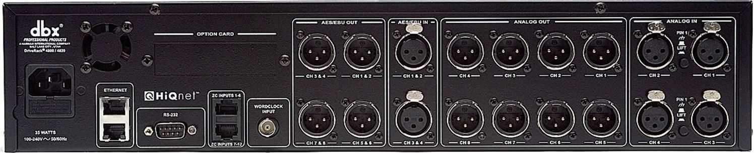 Dbx 4800 4In/8Out 2U Driverack with Zoningfeatures