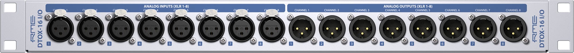 RME DTOX16IO Analog Breakout Box- 8 XLR Input / 8 XLR Output to D-Sub ...