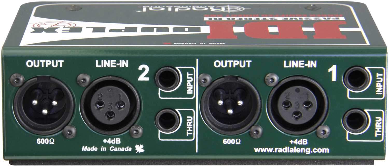 Radial Duplex 2 Channel Passive DI Box