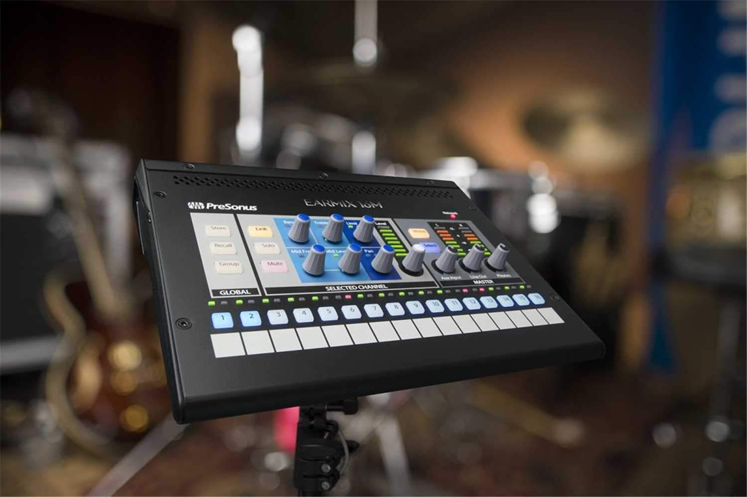 PreSonus EarMix 16M 16x2 AVB-networked Personal Monitor Mixer – Solotech