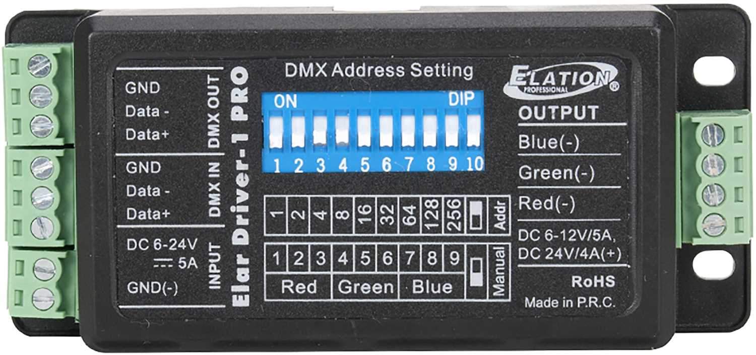 Elation ELAR DRIVER1 PRO 3-Channel RGB LED DMX Driver