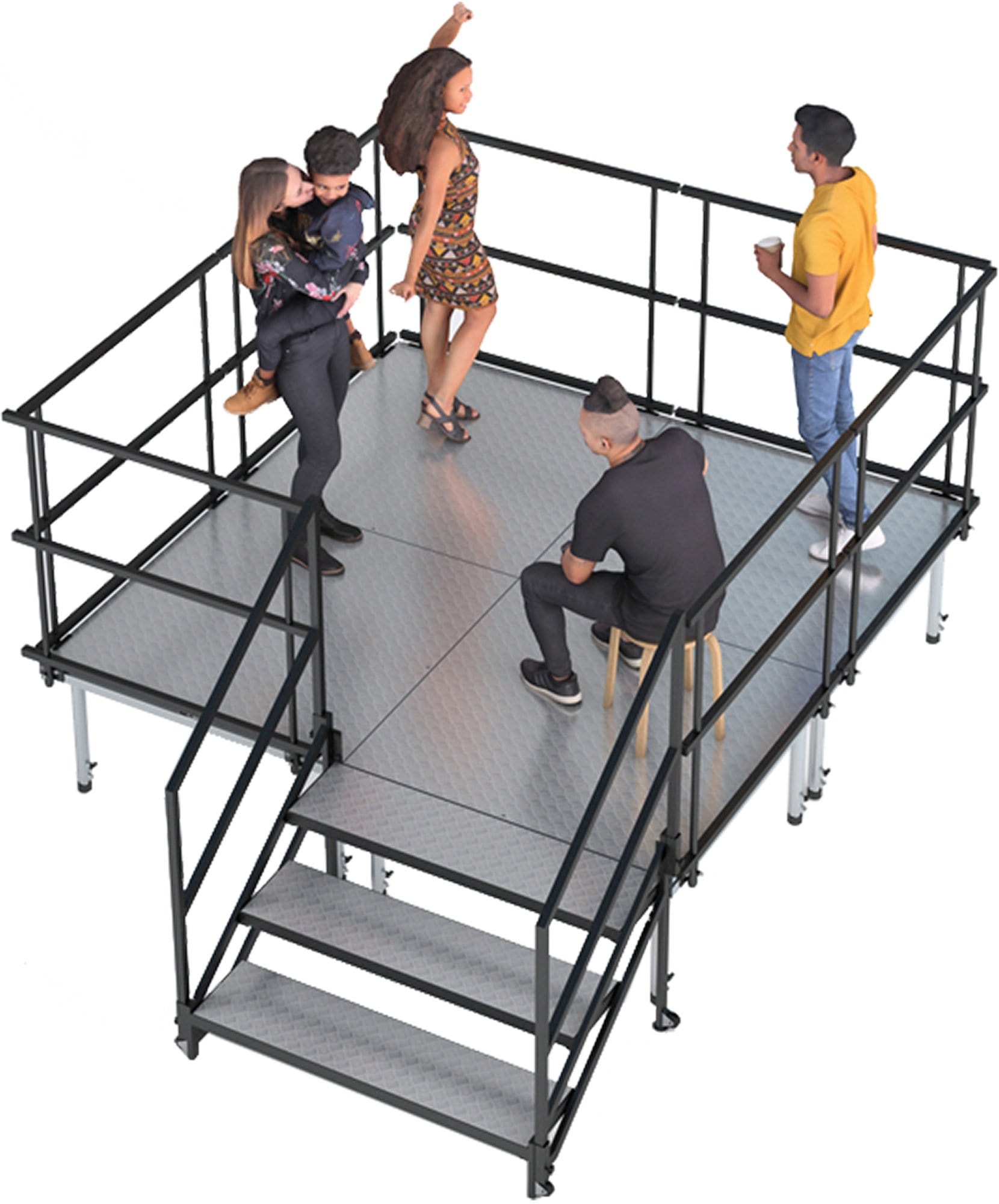 Intellistage EP1624I 8ft x 8ft Industrial Stage | Solotech