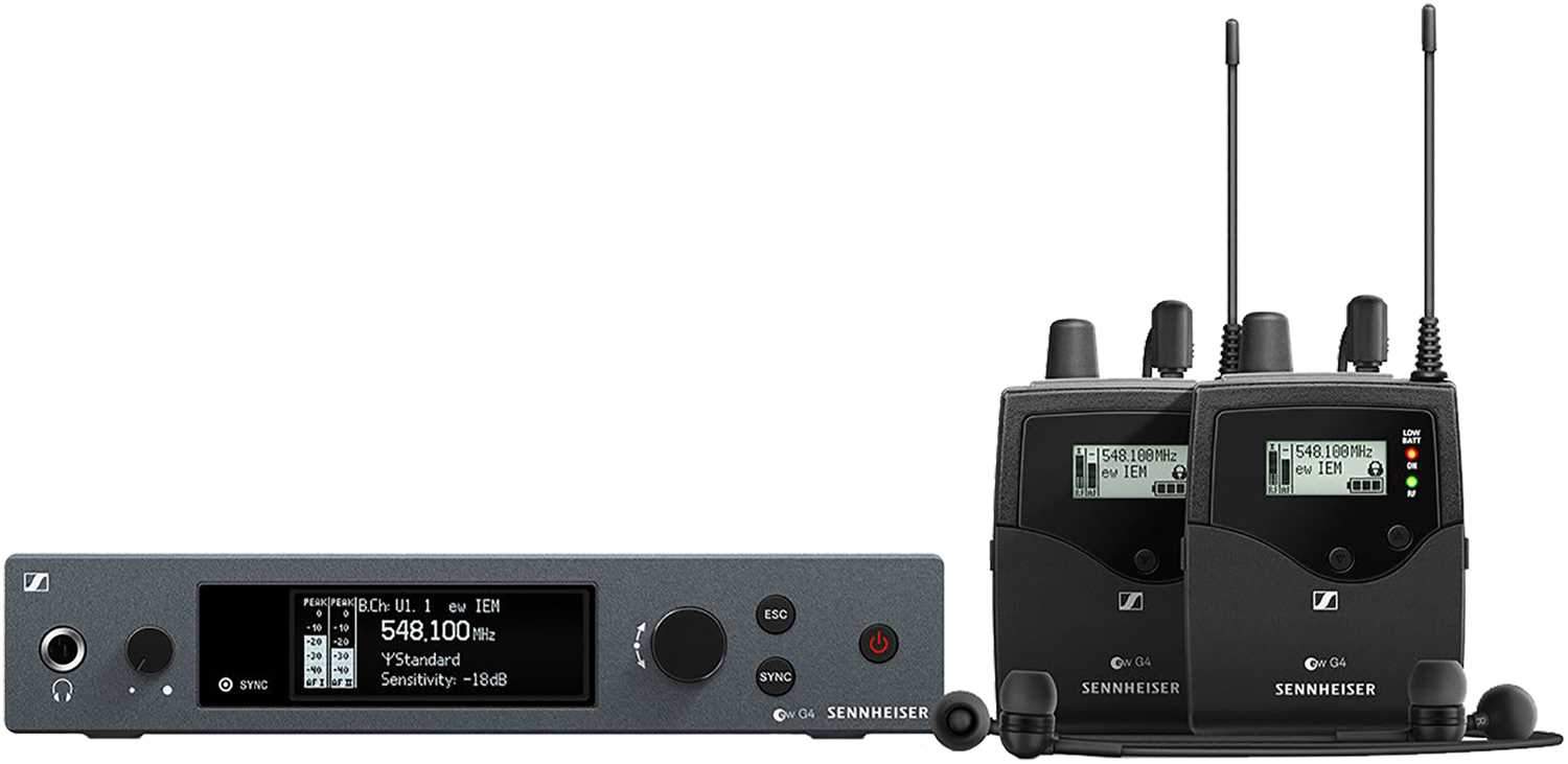 Sennheiser G4 Evolution Wireless Twin In-Ear Monitor Set