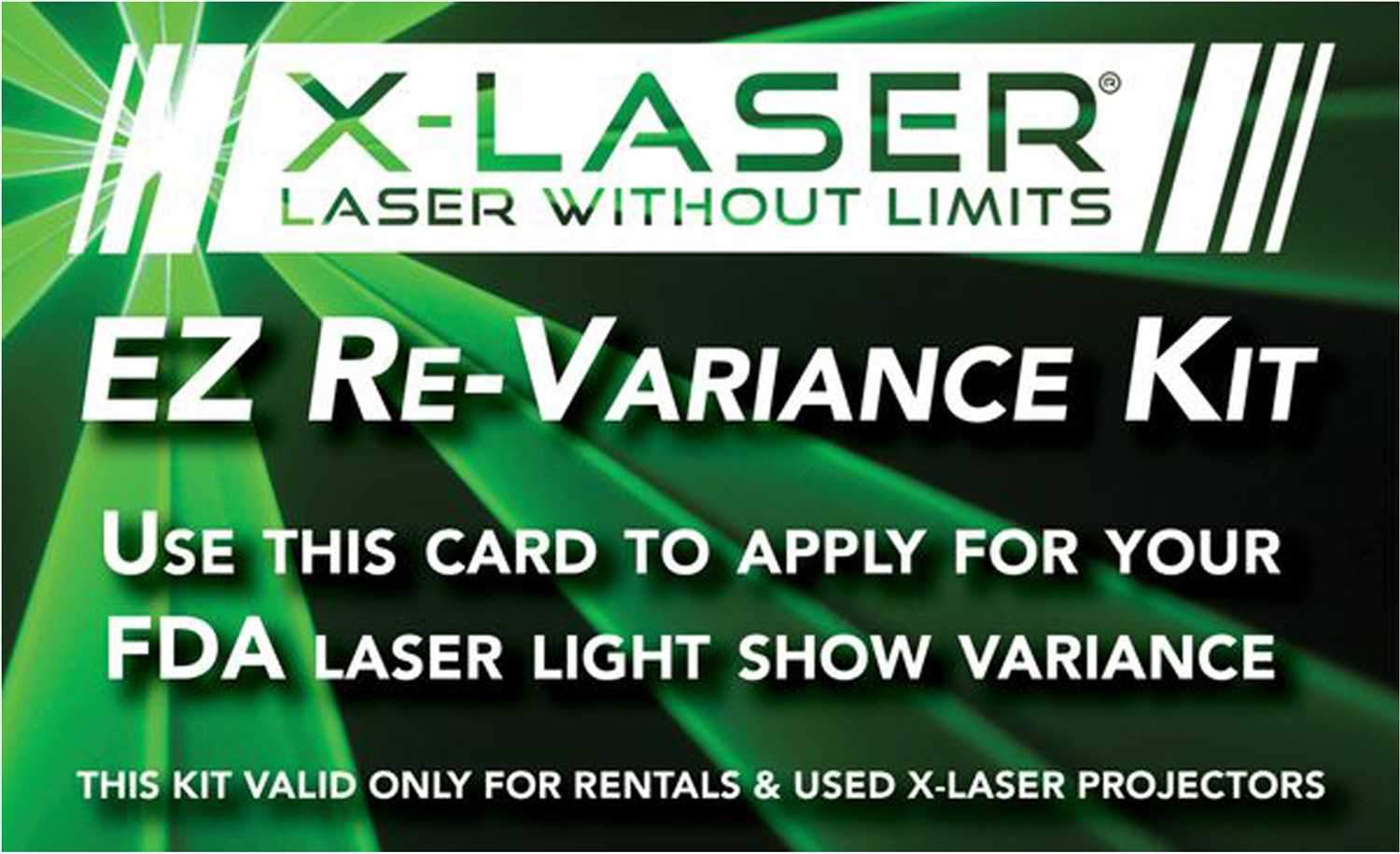 X-Laser EZ Re-Variance Kit (for rentals/used)