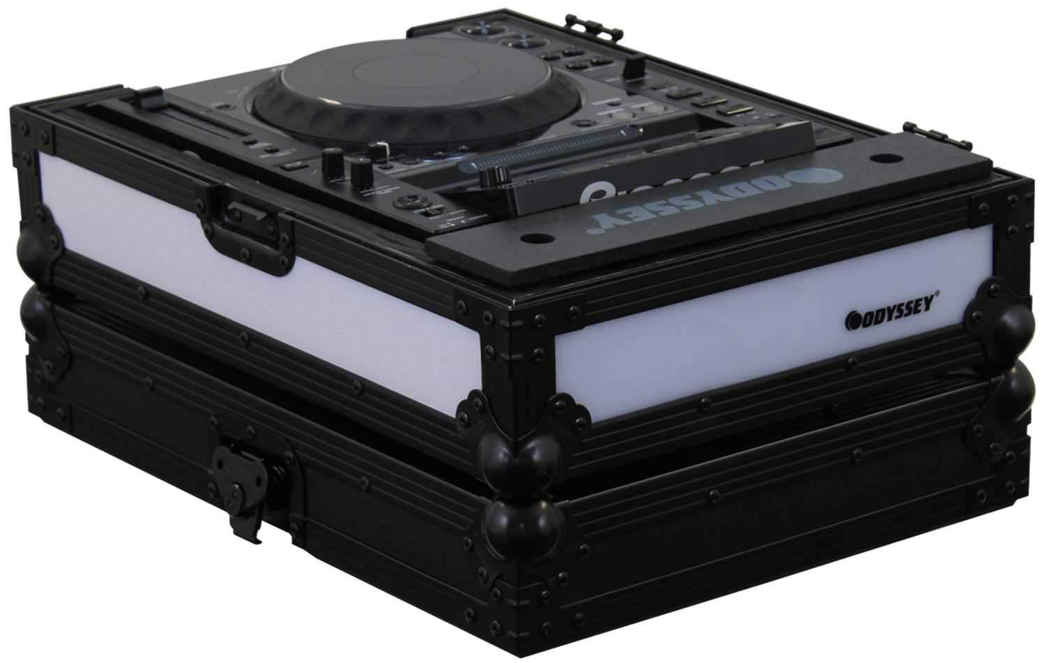 Odyssey FFX2RCDJBL Fx2 Twin Led Cd Player Case