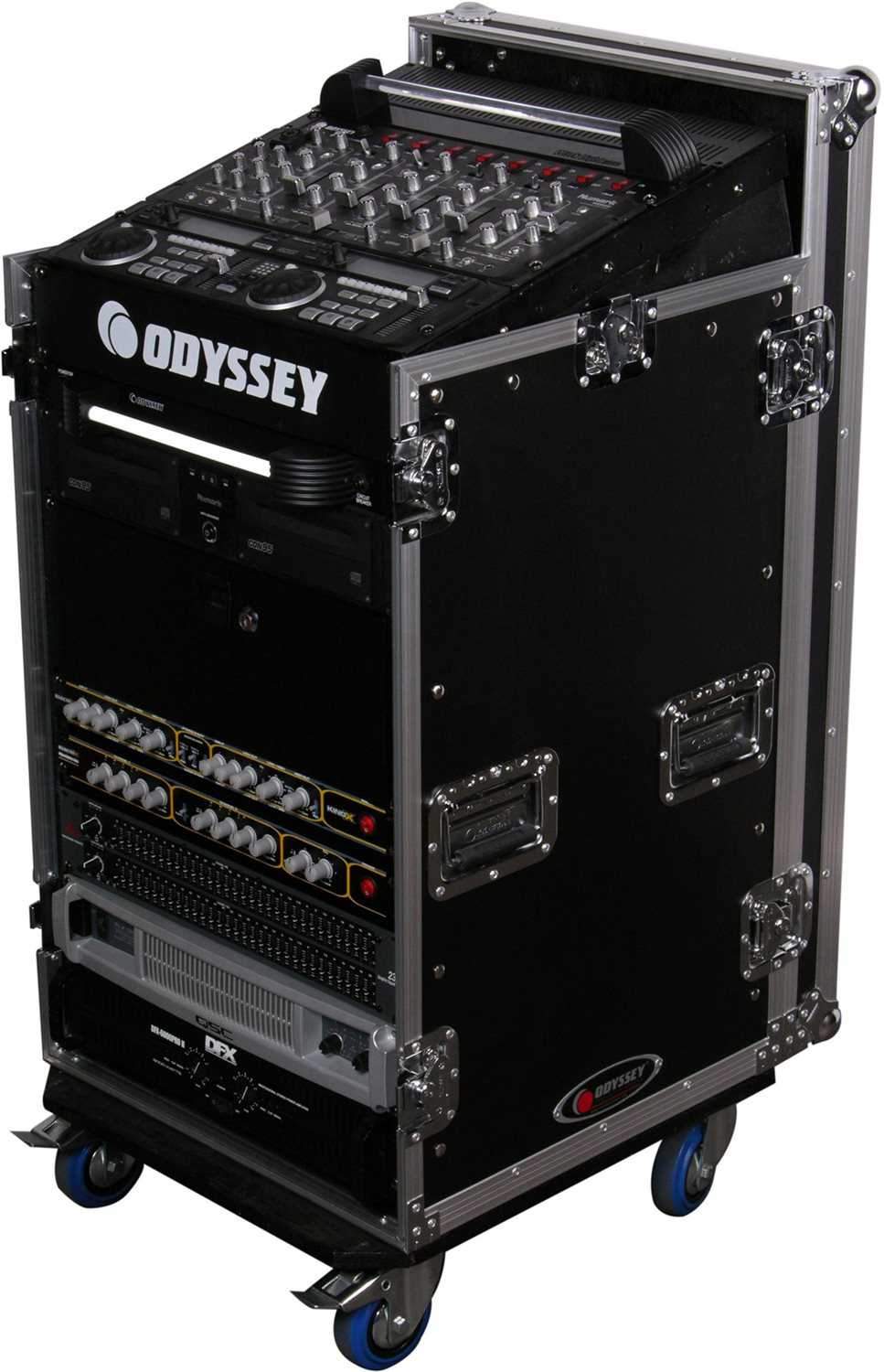 Odyssey ATA Rack 11U Slant 16U Vertical w/ Wheels