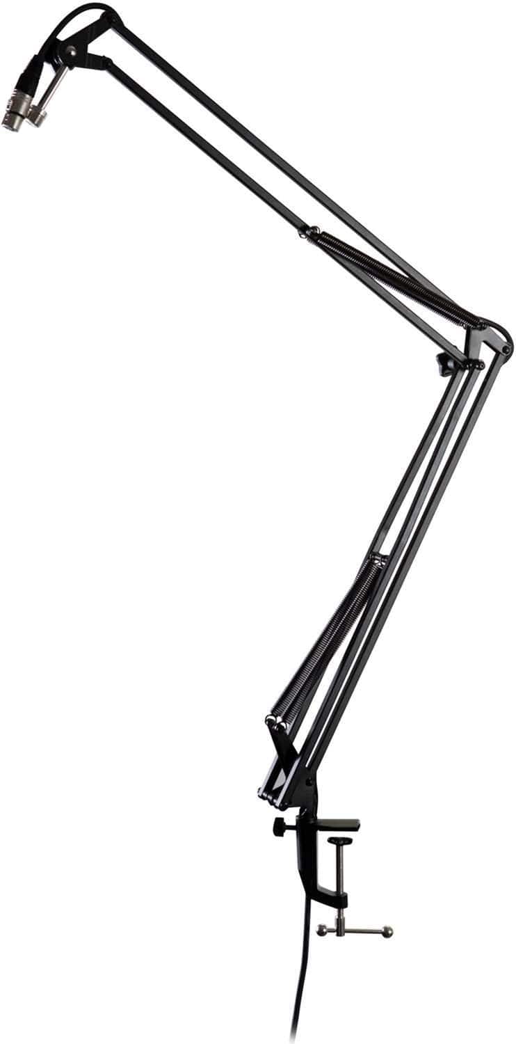 Gator GFWMICBCBM1000 Desk-Mount Broadcast/Podcast Boom Mic Stand – Solotech