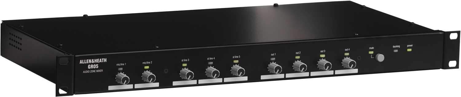 Allen & Heath GR05 5-In 4-Out Zone Mixer – Solotech
