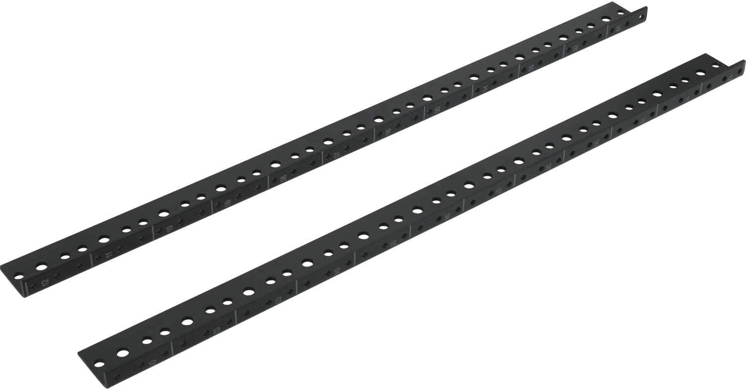 Gator GRW-RACKRAIL 12U Rack Rail Set Tapped 10-32