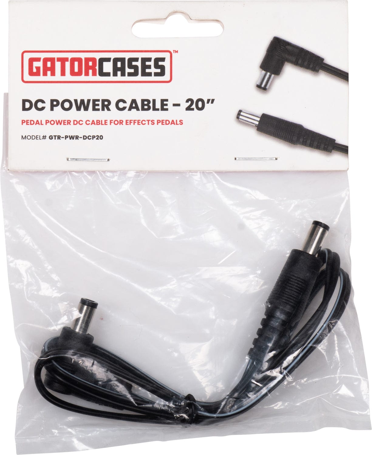 Gator GTR-PWR-DCP20 20-inch Pedal Power DC Cable for Effects Pedals