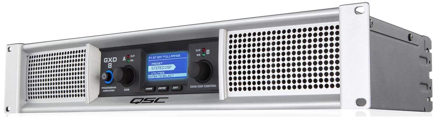 QSC GXD 8 PA Power Amplifier with DSP 1200 Watts