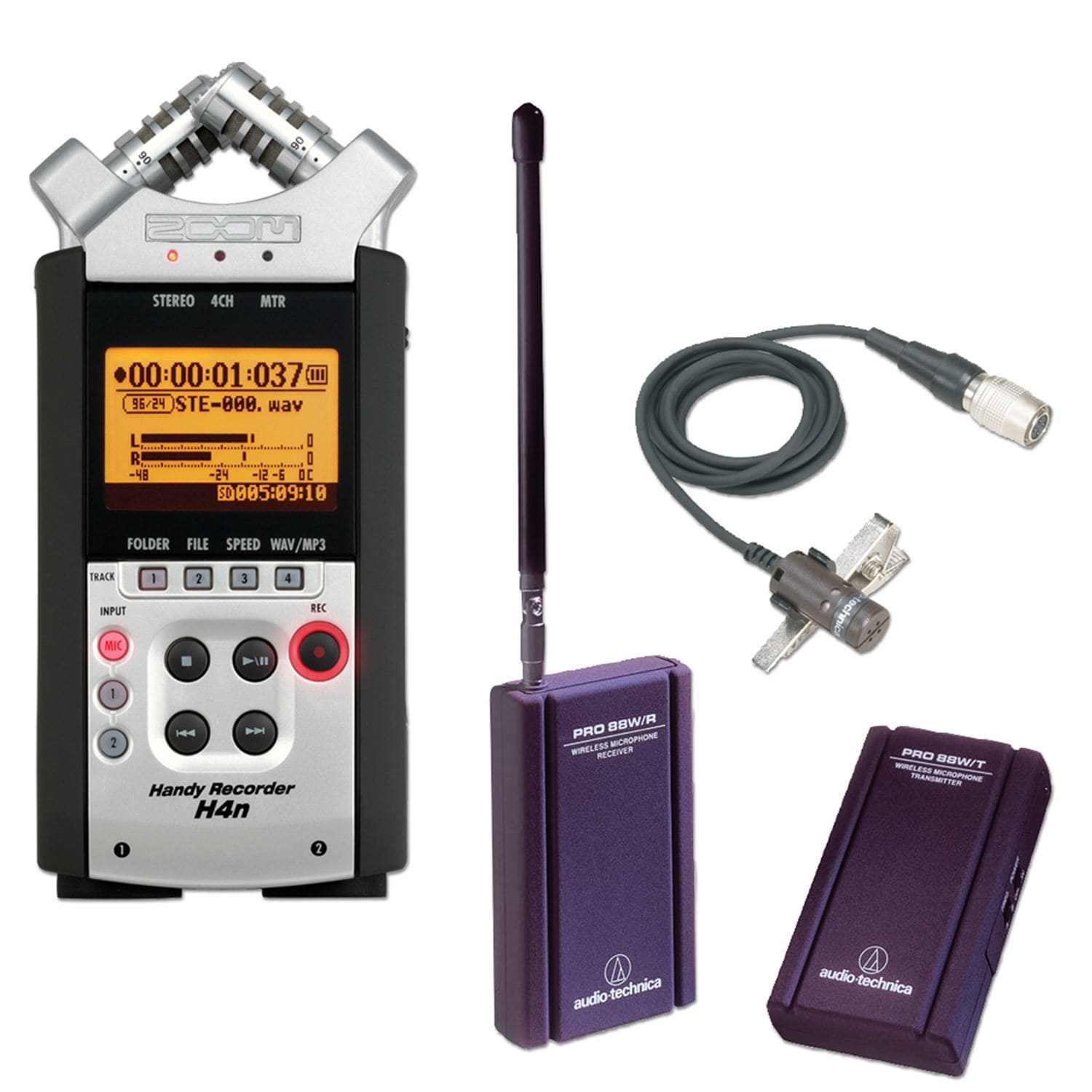 Zoom H4N Plus Audio Technica Camera Mic Pack