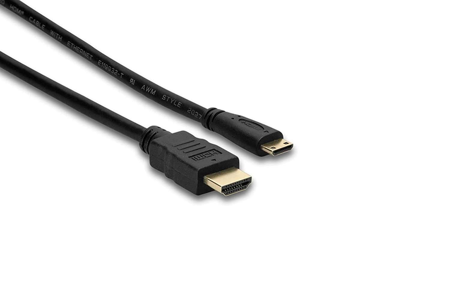 Hosa HDMC-406 HDMI to Mini Cable with Ethernet 6 Ft